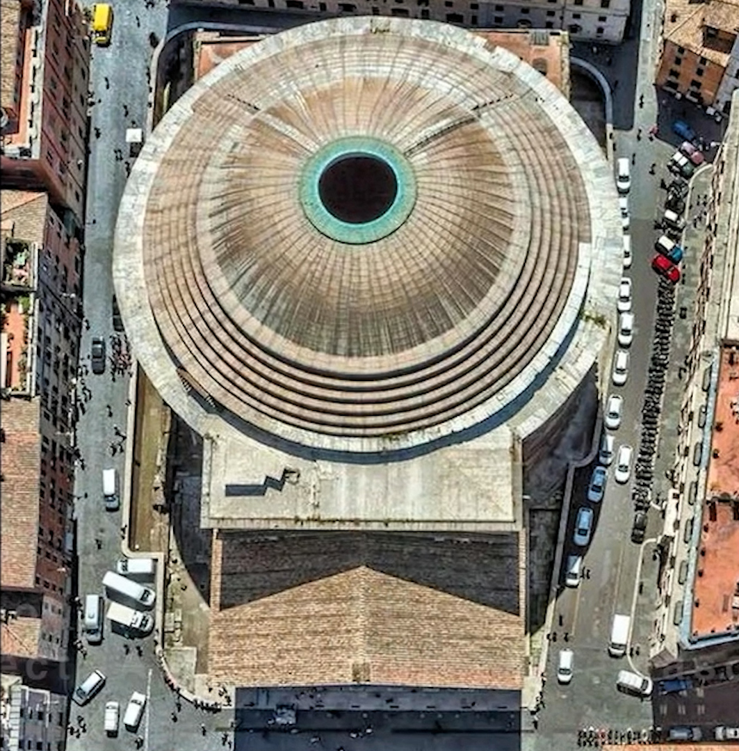 The Pantheon from above. – ArchiDocu