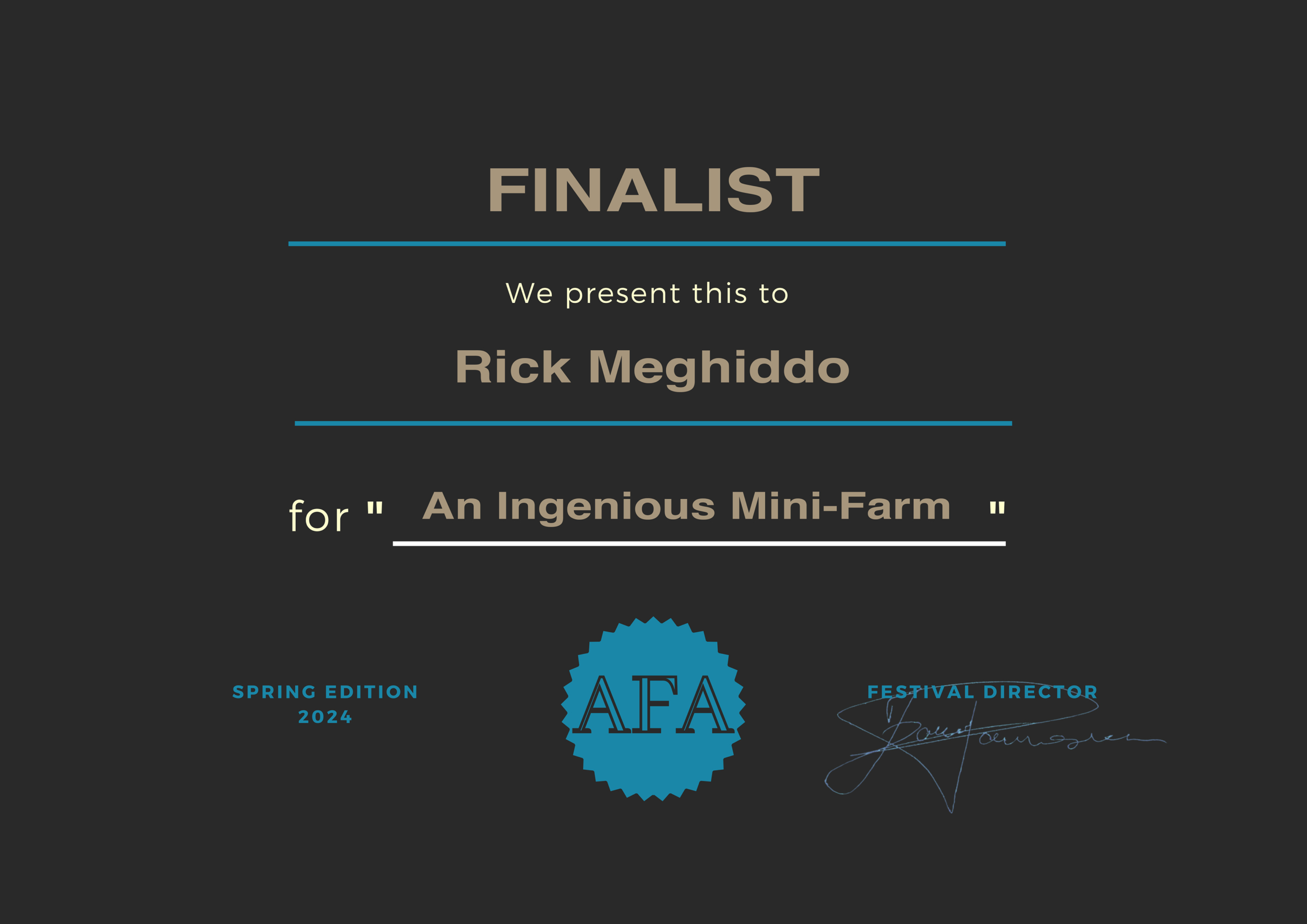 AFA SPRING Finalist – Mini-Farm – ArchiDocu